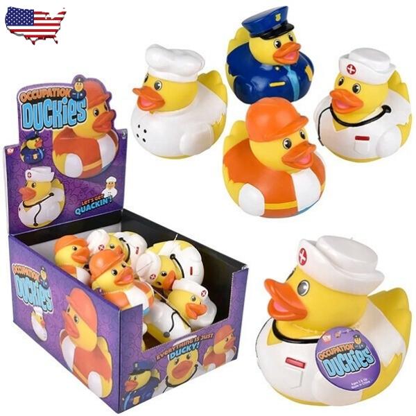 アメリカ直輸入お仕事 ラバーダック職業をテーマにしたラバーダッキーです。ダッキーのタイプは、お医者さん、シェフ、現場作業員、警察官の４種類。お子様と遊ぶ時に、活躍しそーですwお店やお部屋のインテリアにすればとってもアメリカン！【サイズ】本体...