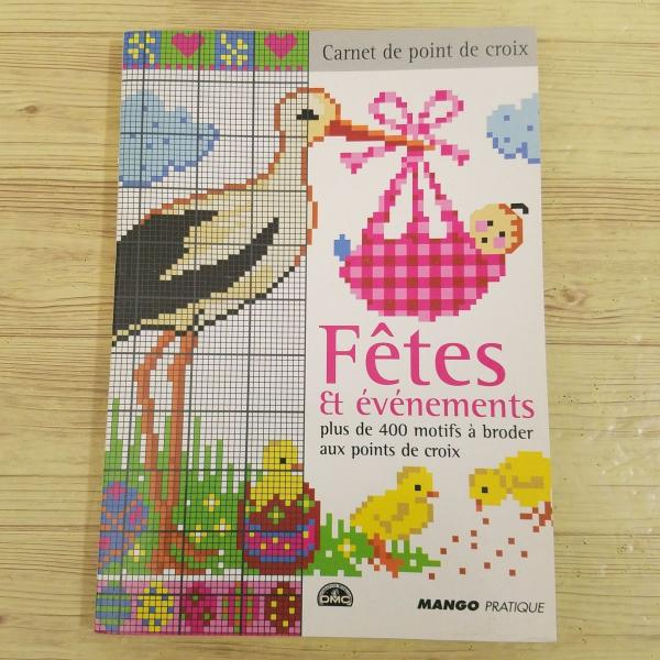【刺しゅう】【クロスステッチ】【洋書】【フランス語】【Carnet-de-point-de-croix】