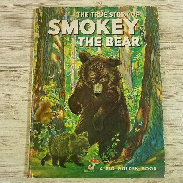 【スモーキー・ベア】【Smokey・Bear】【洋書】【英語絵本】【ゴールデン・ブックス】【Big・Golden・Book】【Golden・Books】【レトロ絵本】【アンティーク絵本】
