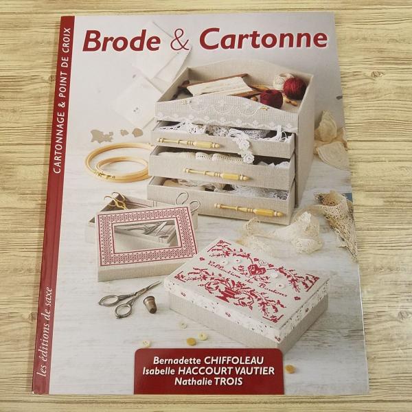 【カルトナージュ】【刺しゅう】【クロスステッチ】【イザベル・アクール＝ヴォーティエ】【洋書】【フランス語】【point-de-croix】【point・de・croix】【洋書クロスステッチ図案集】