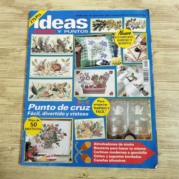 【刺しゅう】【クロスステッチ】【洋書】【洋書クロスステッチ図案集】【Ideas・Y・PUNTOS】【punto・de・cruz】