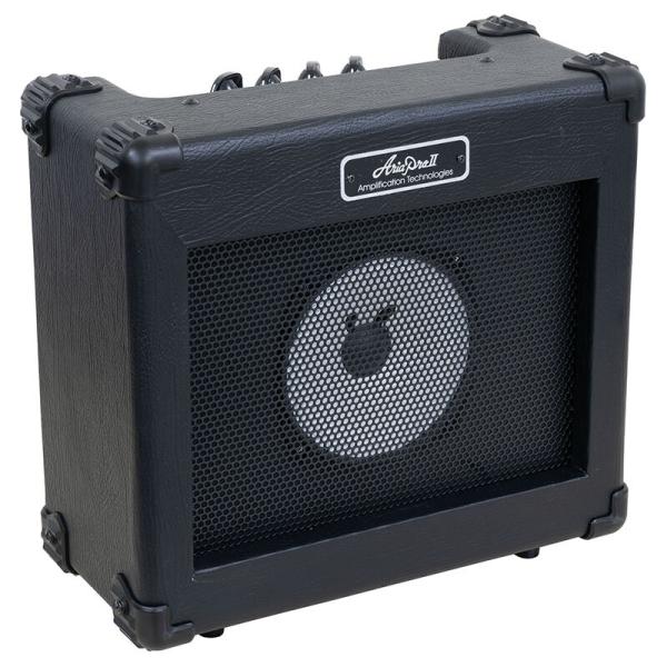 手ごろなサイズとシンプルなコントロールを採用。ヘッドフォンアウト、AUX IN も装備し、練習用としてお勧めです。Power 3W(rms), 6W(peak)Speaker 5"(13cm)Control Gain, Volume, Tr...