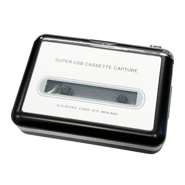 カセットテープの音源をMP3等デジタルデータに簡単変換。カセットテーププレーヤーとしても使えて、持ち運びも操作も楽々です乾電池（単三×2本）じゃUSBバスパワーでのご利用頂けます。パソコンで簡単録音デジタル化＆編集。ステレオ・ミニプラグ装備...