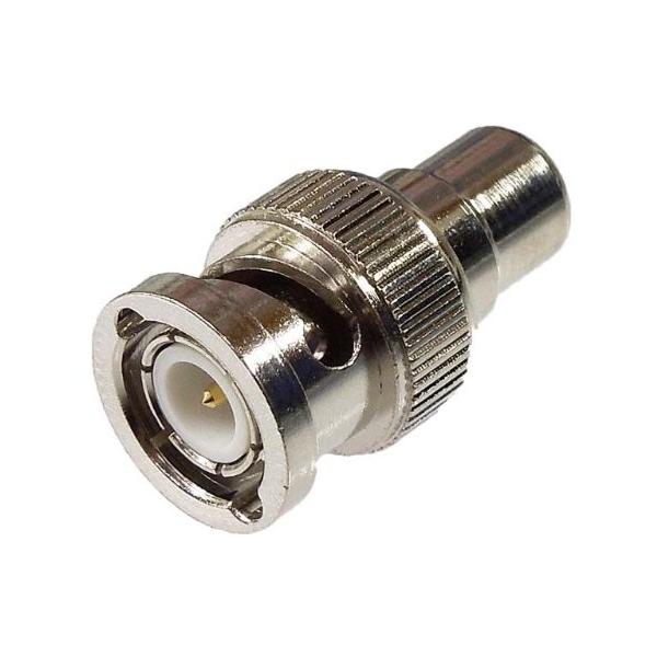 BNCオスとRCAメスからなる変換コネクター　10個セット BNCプラグとRCAジャック（ピンケーブル）の間の変換にご使用いただけます。 BNCプラグとRCAジャック（ピンケーブル）の間変換コネクタです。監視防犯カメラ、ご家庭のＤＶＤレコー...