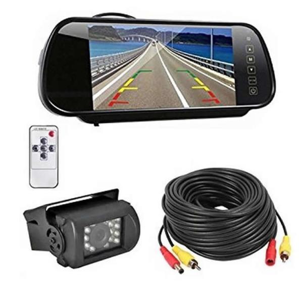 ●バックカメラ自動切換え機能付き●12-24V対応バックカメラトラック、バスなど大型車両に取り付け可能！●18個の赤外線ランプで夜間画質力アップ! ●防水機能 IP67 雨天・夜間に強い高画質! ●視野角:120°のワイドバックカメラ●ガイ...