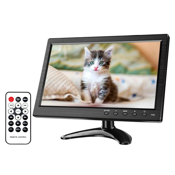 10.1インチのIPSカラー液晶モニターです映像入力端子にHDMI/VGA/AV/BNCを揃えており幅広い用途で活躍USBメモリ内のファイルを直接再生可能で、音声の出力も可能高さや角度の調節が可能なスタンドが付属75×75mm規格のVESA...
