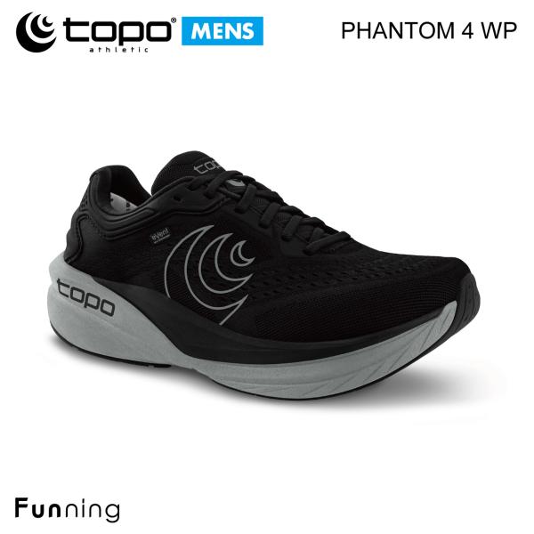 【商品説明】雨の日も快適に走れる！防水仕様の高機能ランニングシューズ「TOPO Phantom 4 WP」 TOPO Athletic（トポ アスレチック）の最新モデル「ファントム 4 WP」は、人気のファントム 4をベースに、待望の防水性...