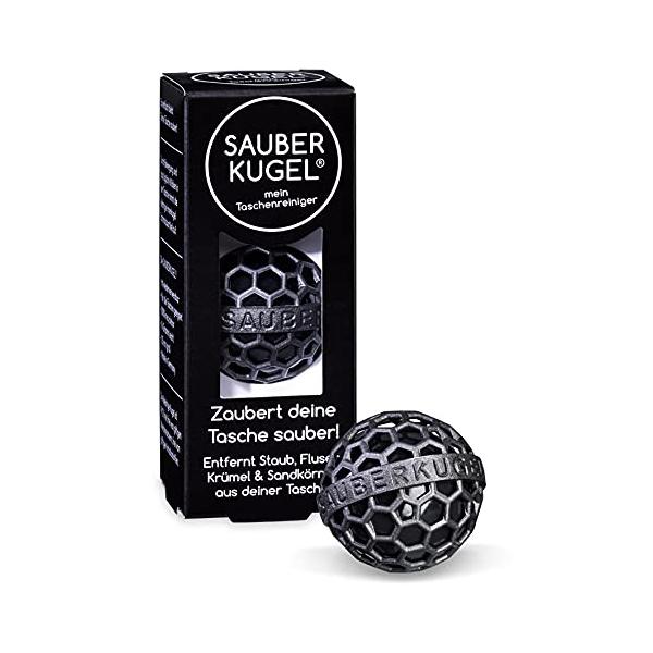 ※多くのお客様に可能な限り最短で配送するためにも、置き配での配送にご理解・ご了承願います。【商品名】　Sauberkugel(ザウバークーゲル) ゴミ取り ボール ほこりとり カバンゴミ取りボール お掃除ボール ブラック パール 【商品説明...