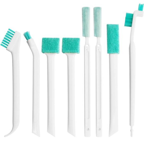 ※多くのお客様に可能な限り最短で配送するためにも、置き配での配送にご理解・ご了承願います。【商品名】　エアコン掃除ブラシ 隙間ブラシ 清潔ブラシ ファン隙間に入る 掃除道具 隙間掃除 8本セット キッチン掃除 窓掃除道具 お掃除用品 【商品...