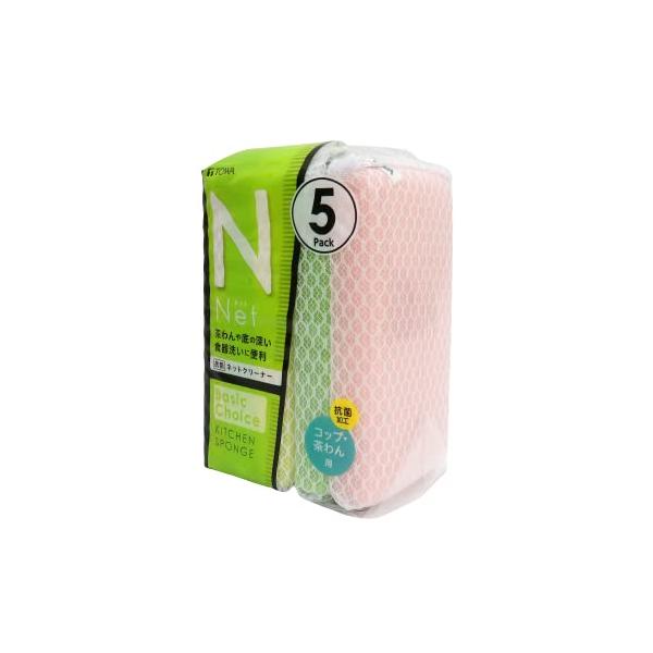 ※多くのお客様に可能な限り最短で配送するためにも、置き配での配送にご理解・ご了承願います。【商品名】　東和産業 ＢＣ抗菌ネットクリーナー５個入 【商品説明】　・ネット：ポリエステルスポンジ：ポリウレタン・商品サイズ(約)：W70xD20xH...