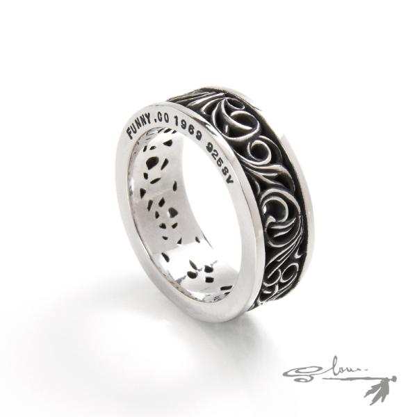 【ブランド名】Slow（スロー）【品名】Eternity Scroll Ring（エタニティ・スクロールリング）【素材】スターリングシルバー（925／1000）【サイズ】8号〜25号幅：8mm