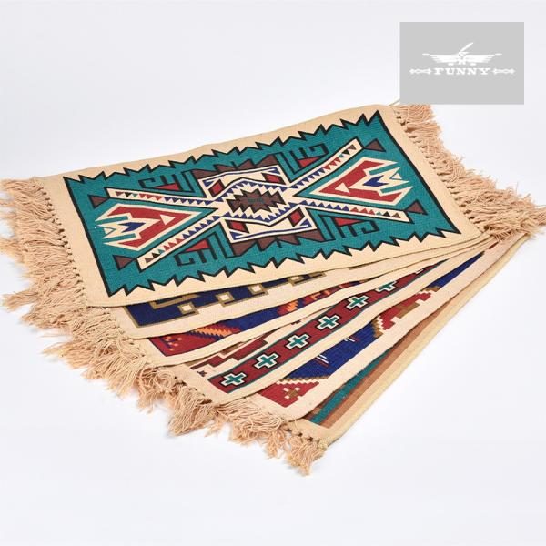 【ブランド名】El Paso Saddleblanket （エルパソ・サドルブランケット）【品名】Southwest &amp; Western Cotton Stencil Placemats（サウスウェスト＆ウエスタン コットン ステン...