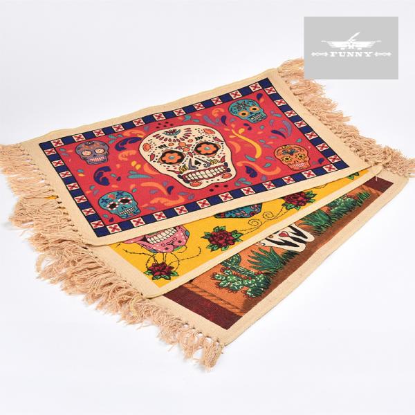 【ブランド名】El Paso Saddleblanket （エルパソ・サドルブランケット）【品名】Southwest &amp; Western Cotton Stencil Placemats（サウスウェスト＆ウエスタン コットン ステン...