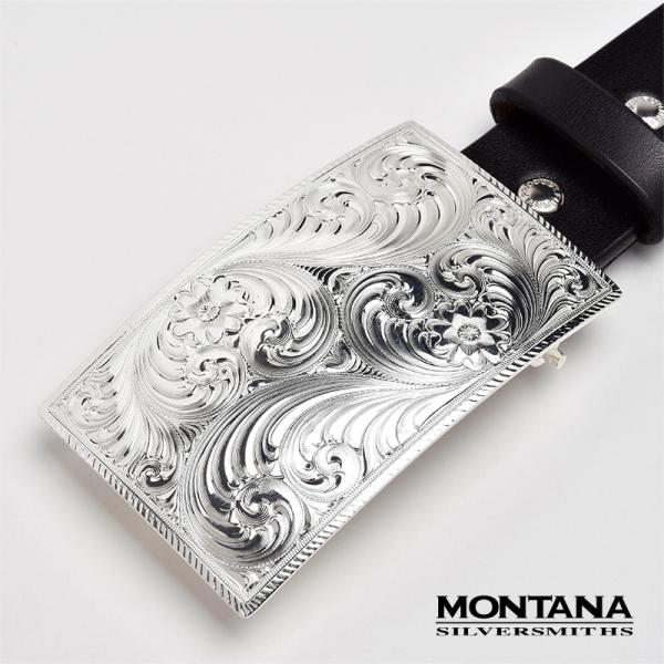 【ブランド名】MONTANA SILVERSMITHS（モンタナ・シルバースミス）【品名】Simple Classic Square Belt Buckle／#21000【素材】真鍮（純銀メッキ）【サイズ】本体：W97 × H58（mm）装...