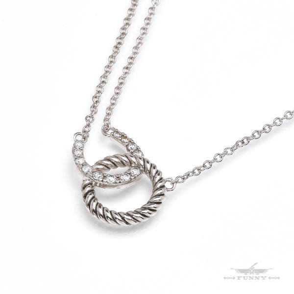 【メーカー名】MONTANA SILVERSMITHS（モンタナ・シルバースミス）【品名/品番】NC-Hooked On Luck Horseshoe / #NC5262【素材】真鍮（ロジウムメッキ）【サイズ】W23 × H17（mm）長さ...