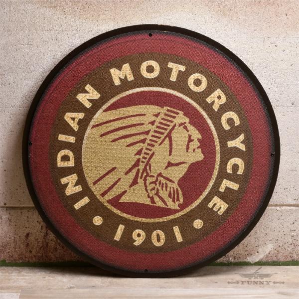 【品名】SIGNBOARD【INDIAN MOTORCYCLE】【素材】木製【サイズ】約 直径71cmcm【商品説明】1901年創業のアメリカ最古のバイクブランド「INDIAN MOTORCYCLE」のロゴをデザインした、ラウンド型サインボ...