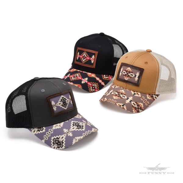 【メーカー名】NU TRENDZ【品名】2420 Solstice Trucker Hat【サイズ】フリーサイズ※調整可つば：約7cm【商品説明】Nu Trendzは、南西部、アステカ、ネイティブアートからインスピレーションを受けた西洋の本...