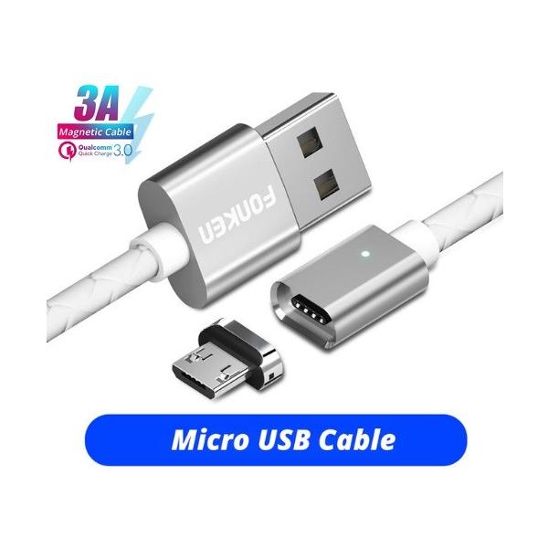 3Aの急速充電に対応したマグネット充電ケーブルです。スマホやタブレットに、このケーブルを近づけるだけで、カチッと接続！外すときも簡単に外せます。ケーブルに足を引っかけたときなど、ストレスがかかるとスマホやタブレットから外れてくれるので端子を...