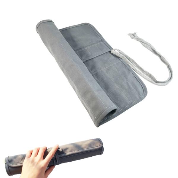 画筆ケース ロール ペン ケース  ペイントブラシバッグ ケースホルダー  ブラシ筆入れ 20スロット 油絵筆 水彩筆用 筆 道具入れ【商品サイズ】◆オープン奥行：37cm横幅：37cm重量：135ｇ◆クローズ厚み／約10cm