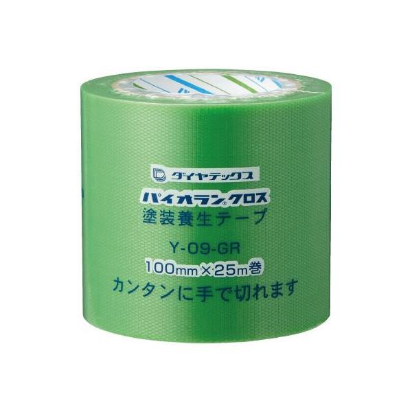 【発売日：2024年02月23日】●強粘着●ポリエチレンクロス製養生テープのパイオニア。手切れが非常にスムーズです。ブランド：ダイヤテックス商品名：【箱売り】ダイヤテックス パイオラン 塗装・建築養生用テープ Y-09-GR 100mm×2...