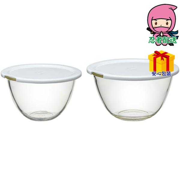 ●本体＝耐熱ガラス、蓋＝ポリプロピレン●Ｍ（約19．2×19．8×11．8ｃｍ・1．5ｌ）・Ｌ（約21．6×22．1×12．3ｃｍ・2．2ｌ）×各1混ぜやすい深い形状の耐熱ガラス製ボウルに、電子レンジ調理時のラップ代わり、、冷蔵庫での保存に...