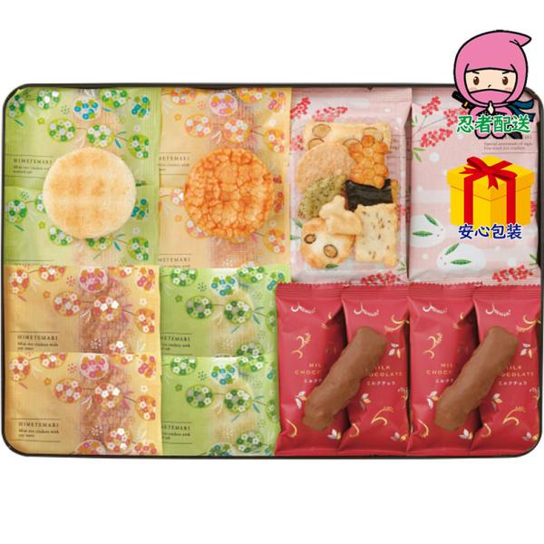 ●ぐるめ探訪 冬小路×7、姫てまり直火炊き醤油×6、姫てまりやき塩×5、ショコラおかきミルクチョコ×12サクサクと軽やかな食感のあられをコクのあるチョコレートで包んだ「ショコラおかき」と、冬の風物詩である南天と雪うさぎが描かれた8種の小粒あ...