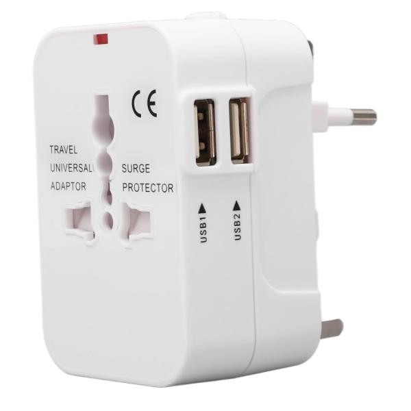 電源アダプターソケット、実用的なユニバーサルトラベルコンセント、コンパクトサイズ、100240VAC、ヒューズ付き、アウトドアキャンプ用 (白)優れた素材：ユニバーサル電源ソケットは優れた素材で作られており、シェルは安全で難燃性で、安心して...