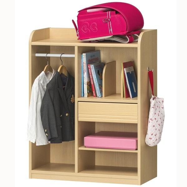 ■サイズ：幅728×奥行293×高さ900mm■素材：【本体素材】プリント紙化粧繊維板：【表面素材】プリント紙化粧繊維板：【異素材】フック：亜鉛合金／パイプ：スチール（塩ビコーティング）：【特殊加工】天板：ソフトフォーム／引出前板：ラッピン...