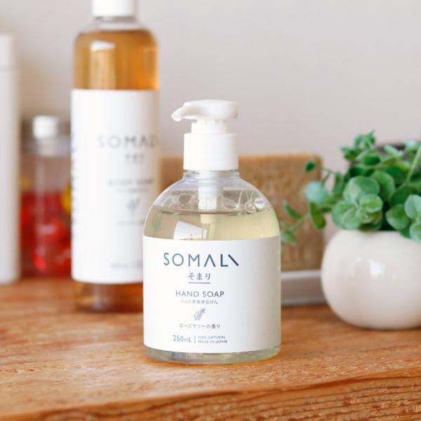 ■商品説明：天然素材の優しさを生かしたボディケアブランド「SOMALI」。■容量：250ml■成分：水、カリ石ケン素地、グリセリン、ソルビトール、エタノール、イソマルト、ジラウロイルグルタミン酸リシンNa、ヒドロキシプロピルグアーガム、トコ...