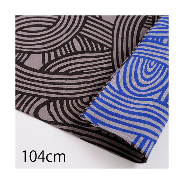 三巾 伊砂文様 両面 結ダークグレー/ブルーサイズ L：約104cm素材：綿100％結結び目をイメージした文様ですが、重なり合ったストライプにもみえるデザインです。途切れることなく繋がっていることから、結婚祝いや就職祝い、お返し・お礼全般に...