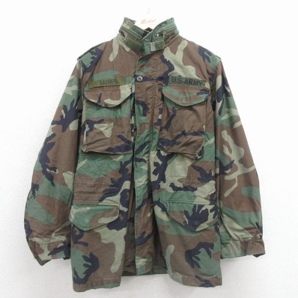 【表記サイズ】　SMALL【実寸サイズ】　着丈（肩から裾）80cm　着幅（脇から脇）55cm　肩幅47cm　肩袖丈（肩から袖先）60cm　脇袖丈（脇から袖先）49cm【素材】　コットン50%、ナイロン50%【程度】　A【コンディション】　す...