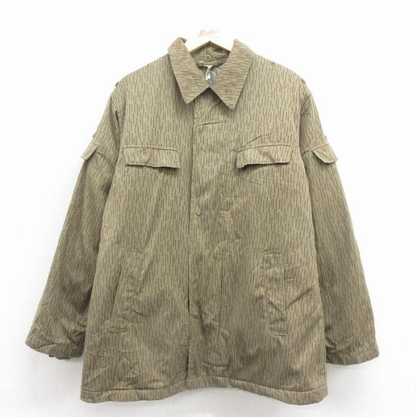 【表記サイズ】　なし【実寸サイズ】　着丈（肩から裾）77cm　着幅（脇から脇）59cm　肩幅47cm　肩袖丈（肩から袖先）62cm　脇袖丈（脇から袖先）52cm【素材】　ポリエステル60%、コットン40％【程度】　A【コンディション】　全体...