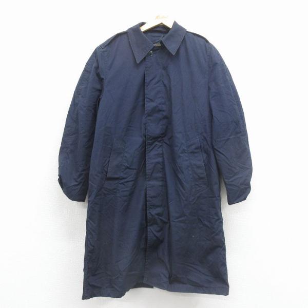 【表記サイズ】　38R【実寸サイズ】　着丈（肩から裾）102cm　着幅（脇から脇）56cm　肩幅42cm　肩袖丈（肩から袖先）58cm　脇袖丈（脇から袖先）42cm【素材】　コットン50%、ポリエステル50%【程度】　A【コンディション】　...