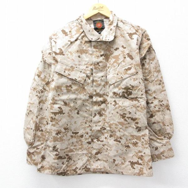 【表記サイズ】　S【実寸サイズ】　着丈（肩から裾）70cm　着幅（脇から脇）53cm　肩幅44cm　肩袖丈（肩から袖先）56cm　脇袖丈（脇から袖先）52cm【素材】　コットン50%、ナイロン50%【程度】　A【コンディション】　全体良好【...