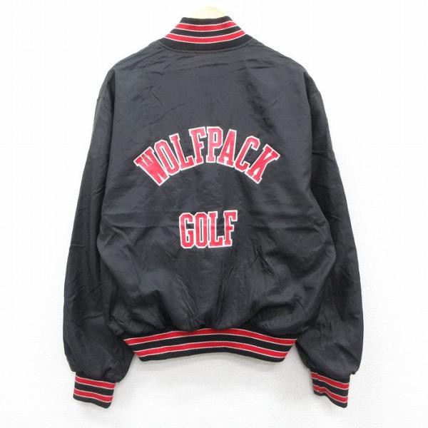 【商品番号】　ouny25092152【商品名】　XL★古着 ホロウェイ 長袖 ハーフジップ ナイロン ジャケット メンズ 90年代 90s WOLFPACK USA製 黒他【メンズ参考サイズ】　XL【表記サイズ】　XL【実寸サイズ】　着丈...