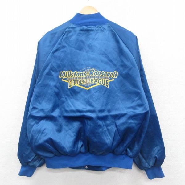 【商品番号】　ouny25100420【商品名】　XL★古着 長袖 ナイロン ジャケット メンズ 80年代 80s Hillstone Roosevelt ラグラン USA製 青系【メンズ参考サイズ】　XL【表記サイズ】　XL【実寸サイズ】...