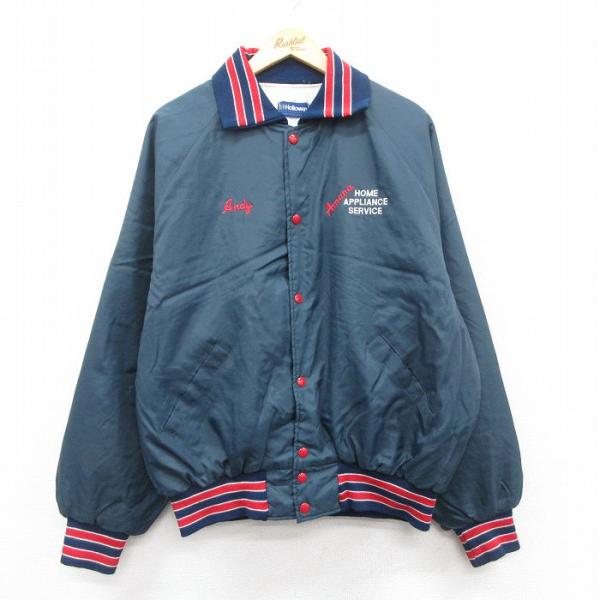 【表記サイズ】　XL【実寸サイズ】　着丈（肩から裾）68cm　着幅（脇から脇）70cm　裄丈（襟中央から袖口）92cm　脇袖丈（脇から袖先）50cm【素材】　ナイロン100％【程度】　B【コンディション】　汚れ、伝線【仕入先】　アメリカ【商...