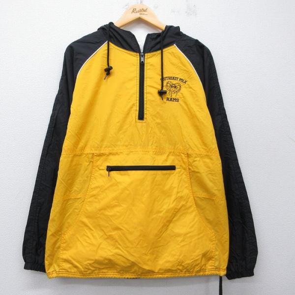 【表記サイズ】　M【実寸サイズ】　着丈（肩から裾）74cm　着幅（脇から脇）62cm　裄丈（襟中央から袖口）90cm　脇袖丈（脇から袖先）54cm【素材】　ナイロン100％【程度】　B【コンディション】　汚れ、破れ【仕入先】　アメリカ【商品...