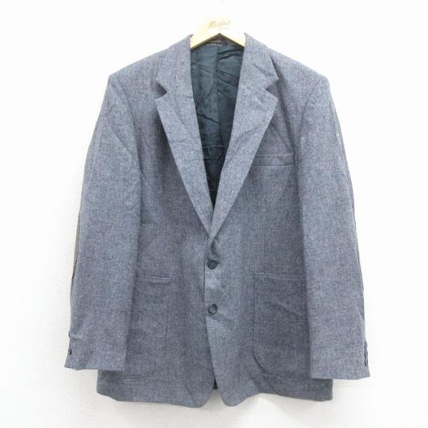 【表記サイズ】　44【実寸サイズ】　着丈（肩から裾）77cm　着幅（脇から脇）56cm　肩幅47cm　肩袖丈（肩から袖先）62cm　脇袖丈（脇から袖先）42cm【素材】　ウール【程度】　A【コンディション】　全体良好【仕入先】　アメリカ【商...