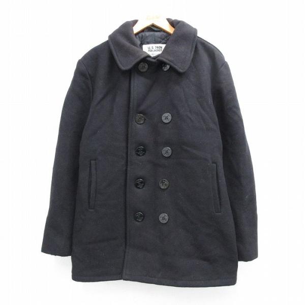 【表記サイズ】　42【実寸サイズ】　着丈（肩から裾）79cm　着幅（脇から脇）60cm　肩幅52cm　肩袖丈（肩から袖先）64cm　脇袖丈（脇から袖先）44cm【素材】　ウール【程度】　B【コンディション】　全体汚れ、襟汚れ【仕入先】　アメ...