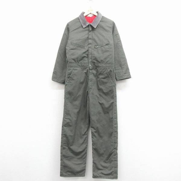 【表記サイズ】　M【実寸サイズ】　総丈（肩から裾）148cm　着幅（脇から脇）62cm　ウエスト（腰まわり）96cm　肩幅86cm　肩袖丈（肩から袖先）54cm　脇袖丈（脇から袖先）44cm　レングス72cm　ワタリ幅（股の付け根部分の幅）...