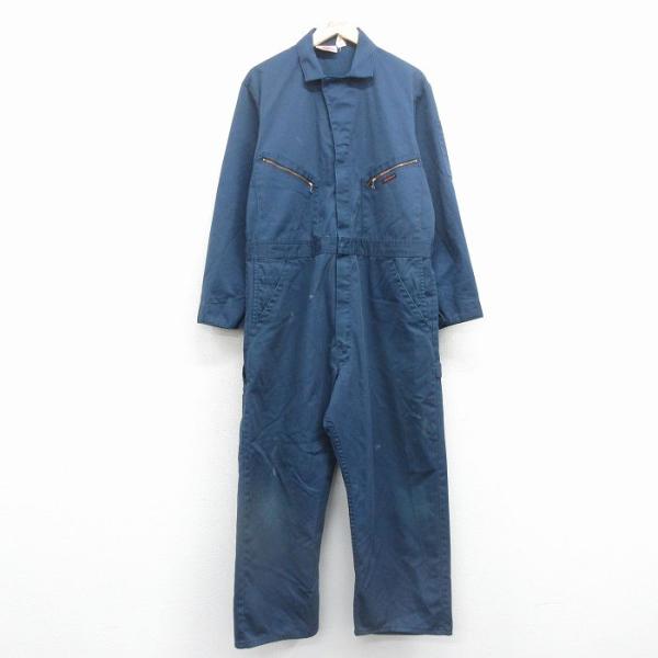 【表記サイズ】　44【実寸サイズ】　総丈（肩から裾）142cm　着幅（脇から脇）61cm　ウエスト（腰まわり）102cm　肩幅49cm　肩袖丈（肩から袖先）57cm　脇袖丈（脇から袖先）48cm　レングス61cm　ワタリ幅（股の付け根部分の...