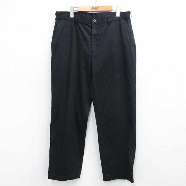 【商品番号】　par25091849【商品名】　W36★古着 JOS A BANK パンツ メンズ コットン 黒【表記サイズ】　W36　L30【実寸サイズ】　ウエスト（腰まわり）90cm　レングス74cm　股上（ウエストから股の付け根）30...