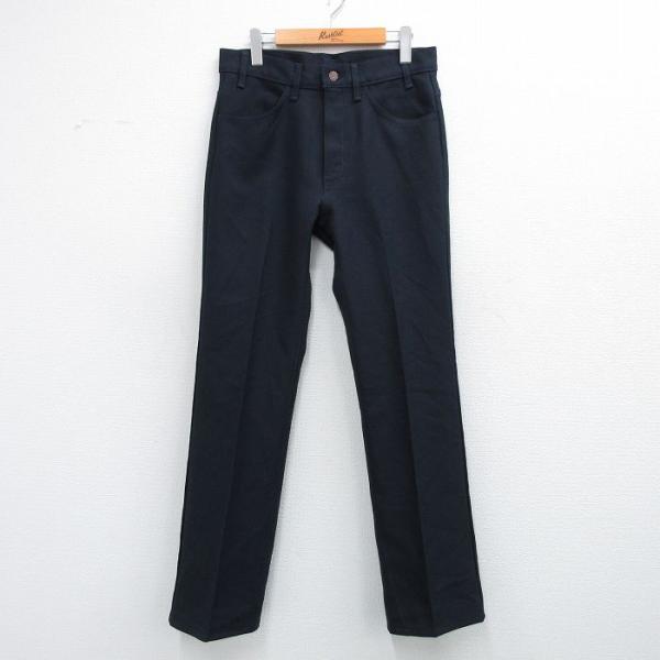 【表記サイズ】　W32　L32【実寸サイズ】　ウエスト（腰まわり）80cm　レングス79cm　股上（ウエストから股の付け根）30cm　ワタリ幅（股の付け根部分の幅）27cm　裾幅23cm　（ウエスト31inch　レングス31inch）【素材...