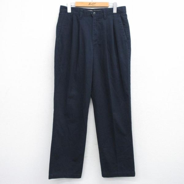 【表記サイズ】　W32　L30【実寸サイズ】　ウエスト（腰まわり）80cm　レングス74cm　股上（ウエストから股の付け根）31cm　ワタリ幅（股の付け根部分の幅）34cm　裾幅21cm　（ウエスト32inch　レングス29inch）【素材...