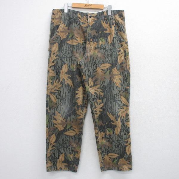 【表記サイズ】　L【実寸サイズ】　ウエスト（腰まわり）92cm　レングス75cm　股上（ウエストから股の付け根）31cm　ワタリ幅（股の付け根部分の幅）35cm　裾幅22cm　（ウエスト36inch　レングス30inch）【素材】　コットン...