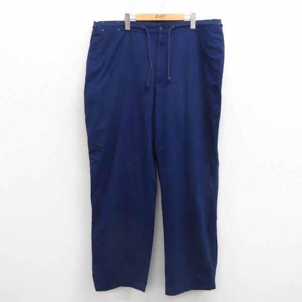 【表記サイズ】　W40 L32【実寸サイズ】　ウエスト（腰まわり）96cm位（82から108cm）　レングス80cm　股上（ウエストから股の付け根）32cm　ワタリ幅（股の付け根部分の幅）33cm　裾幅26cm　（ウエスト38inch位　レ...