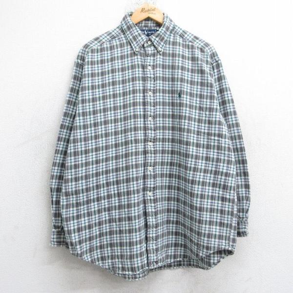 【表記サイズ】　L【実寸サイズ】　着丈（肩から裾）77cm　着幅（脇から脇）66cm　肩幅51cm　肩袖丈（肩から袖先）57cm　脇袖丈（脇から袖先）51cm【素材】　コットン100％【程度】　B【コンディション】　すれ、穴、汚れ【仕入先】...