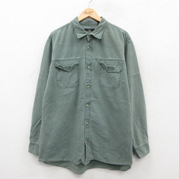 【表記サイズ】　XL【実寸サイズ】　着丈（肩から裾）80cm　着幅（脇から脇）69cm　肩幅55cm　肩袖丈（肩から袖先）64cm　脇袖丈（脇から袖先）57cm【素材】　コットン100%【程度】　A【コンディション】　全体良好【仕入先】　ア...