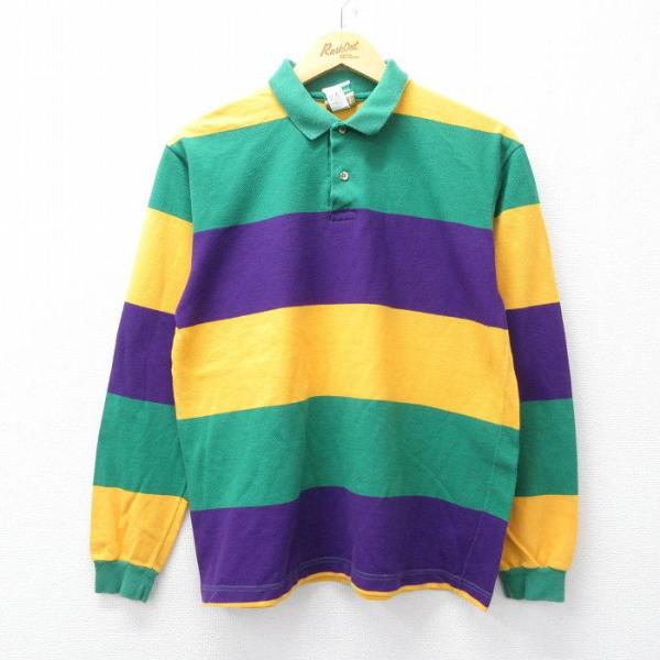 【表記サイズ】　M【実寸サイズ】　着丈（肩から裾）61cm　着幅（脇から脇）50cm　肩幅45cm　肩袖丈（肩から袖先）57cm　脇袖丈（脇から袖先）52cm【素材】　コットン100%【程度】　A【コンディション】　汚れ【仕入先】　アメリカ...